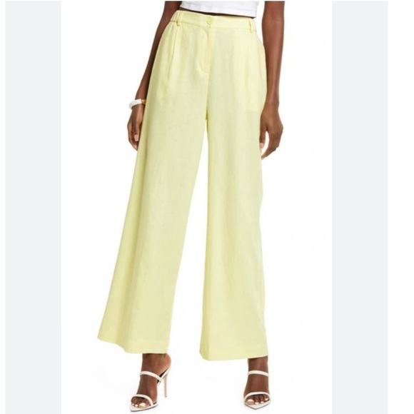 Open Edit | Pants & Jumpsuits | Open Edit Linen Blend Trousers In ...
